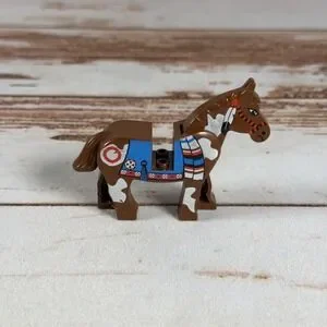 Lego | Toys | Lego Minifigure Animal Western Indian Brown Painted Horse ...